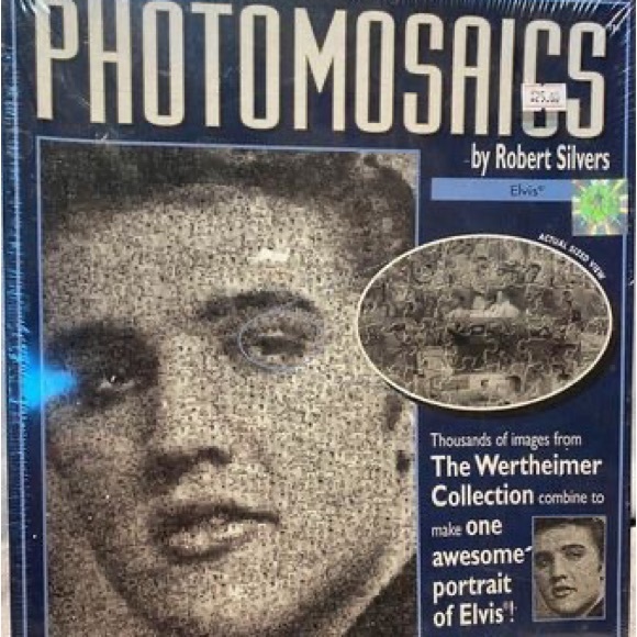 Games | New Unopened Photomosaics Puzzle By Robert Silvers Of Young Elvis 100 Pieces | Poshmark